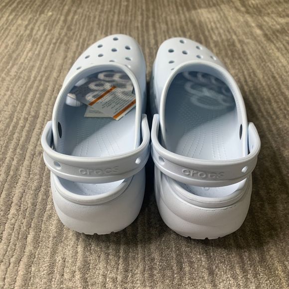 CROCS | Shoes | Crocs Classic Platform Clogs Womens 9 Mineral Blue New ...